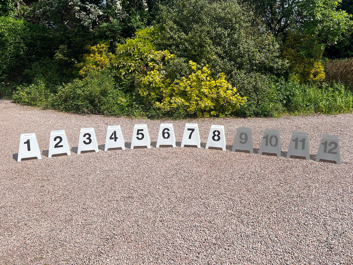 Show Jump Markers | Numbers 1-8 – PolyJumps
